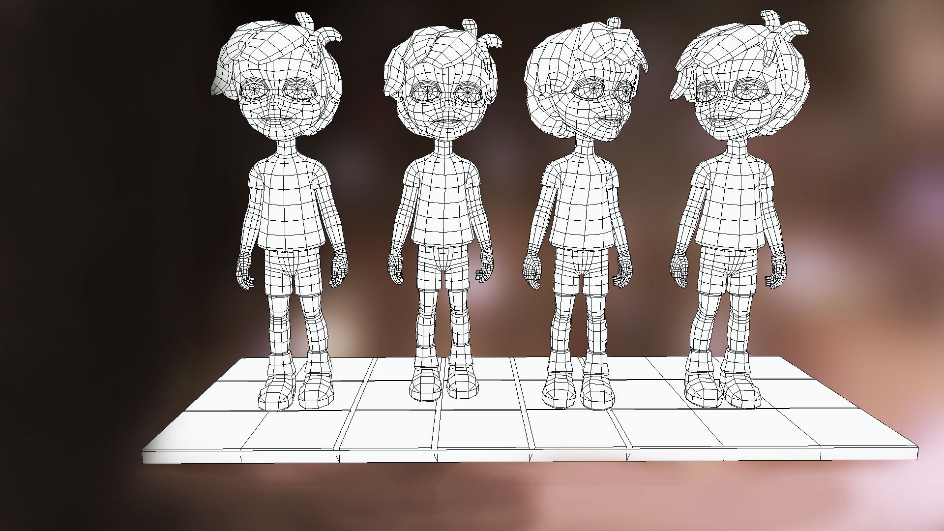 3D Kids Low Poly - TurboSquid 1832032