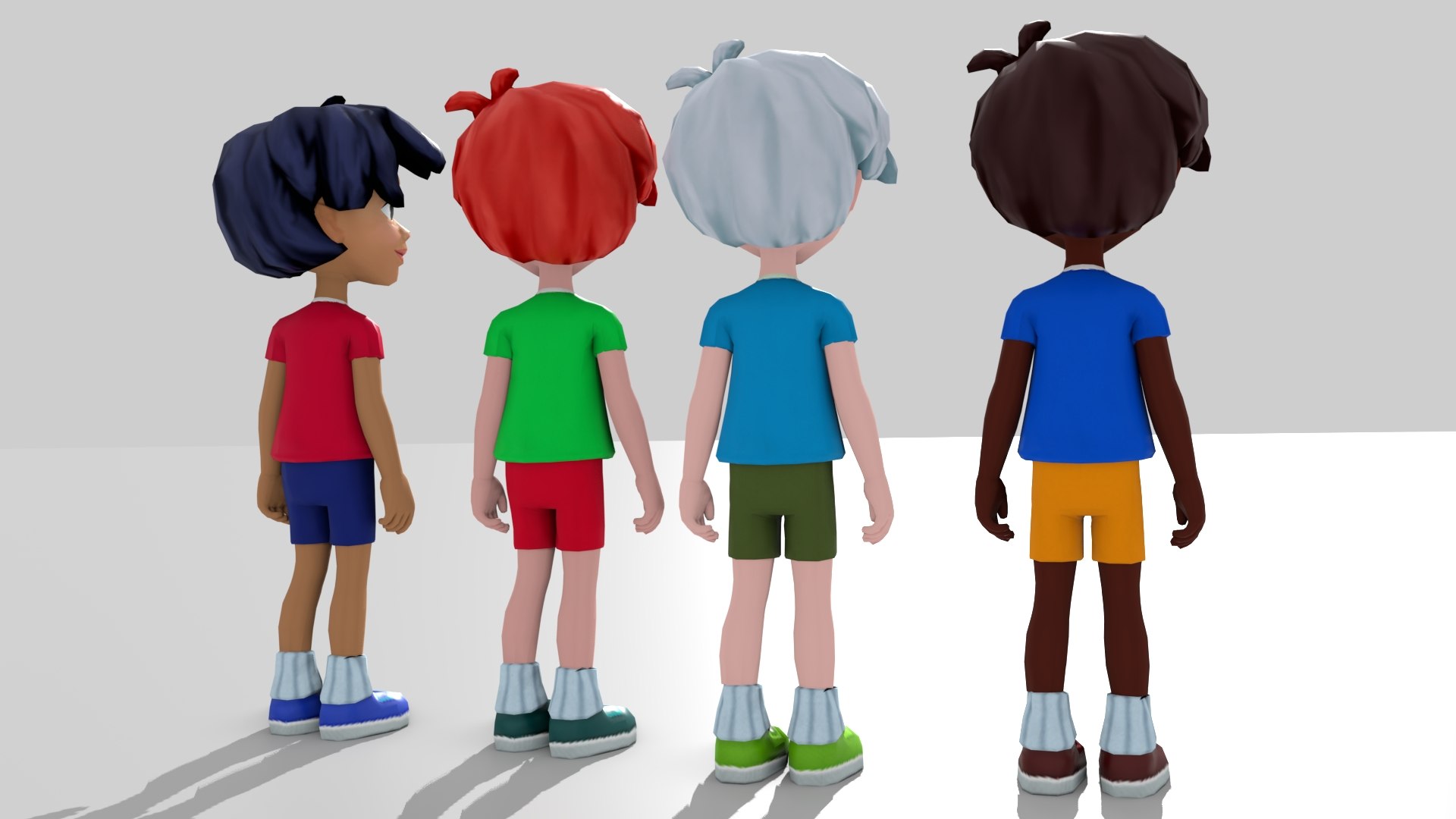 3D Kids Low Poly - TurboSquid 1832032