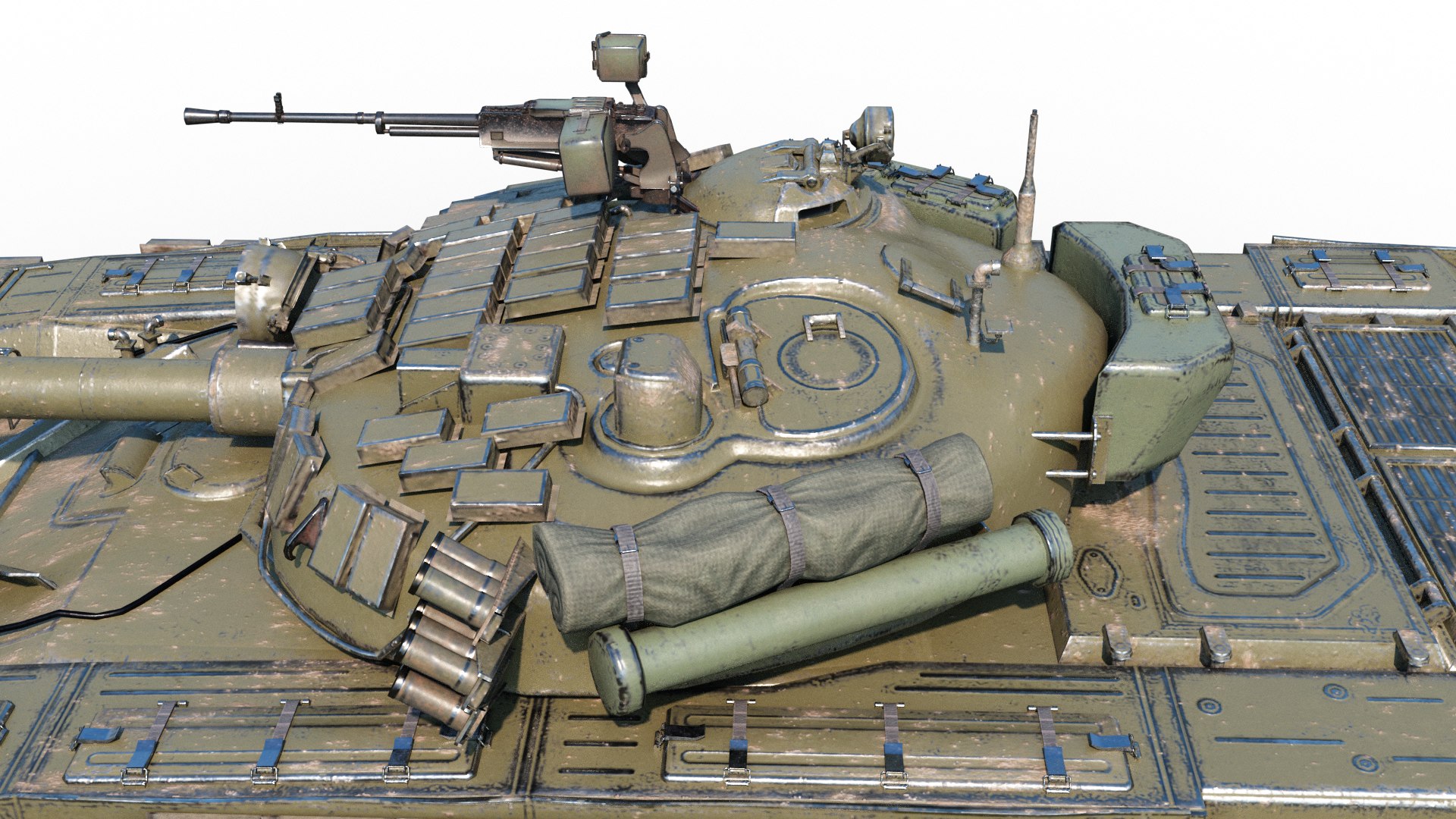 2 Coatings T-72 Main Battle Tank T72AV MBT 3D - TurboSquid 2398414