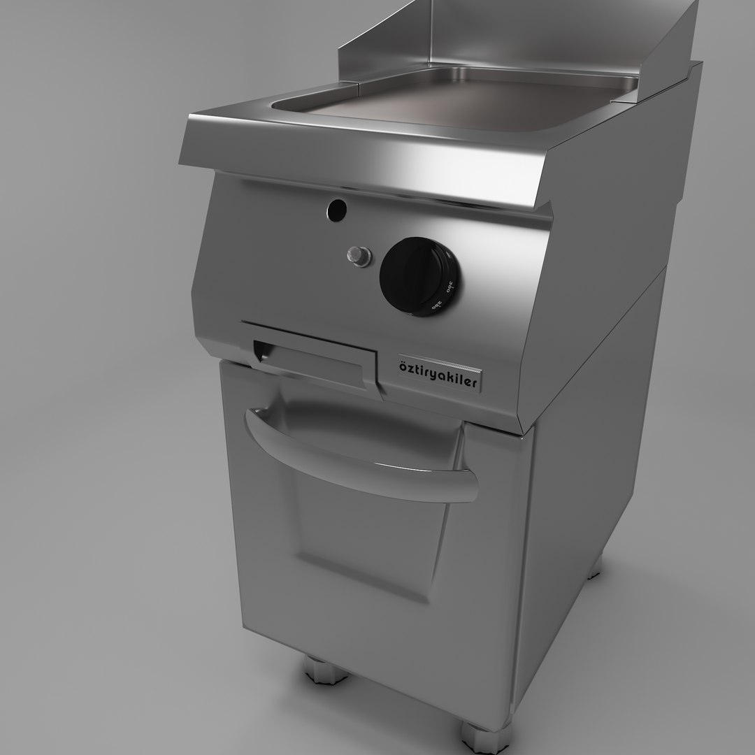 Commercial Kitchen 700 Series Grill Gas Griddle 3D Model 3D model ...