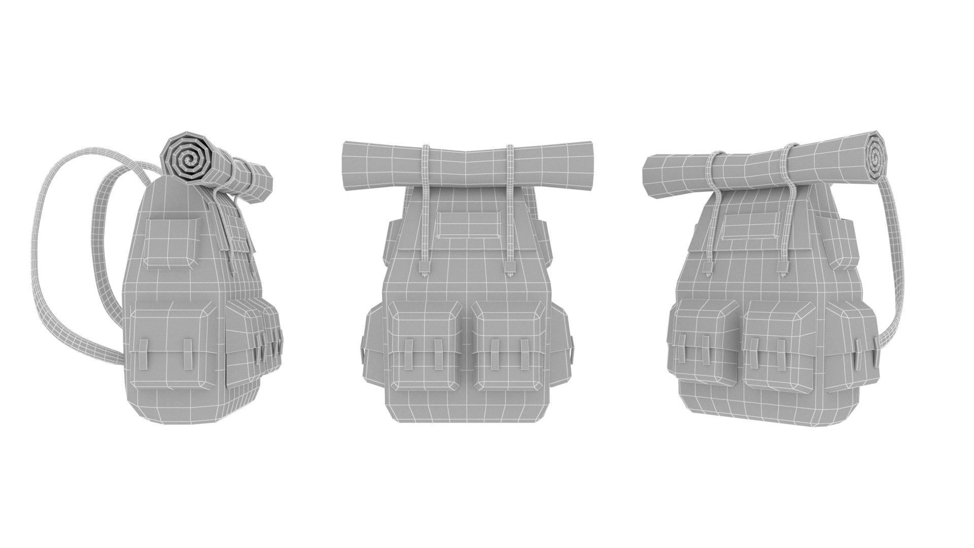 Backpack 3D Low Poly model - TurboSquid 2128364