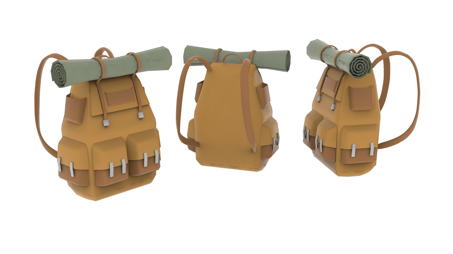 Backpack 3D Low Poly model - TurboSquid 2128364