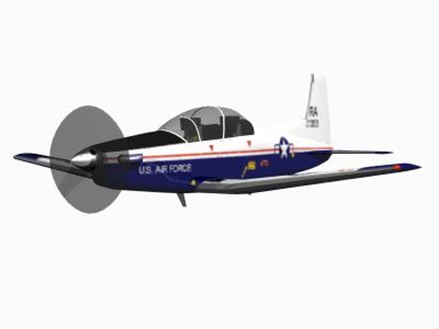 raytheon texan ii 3d c4d
