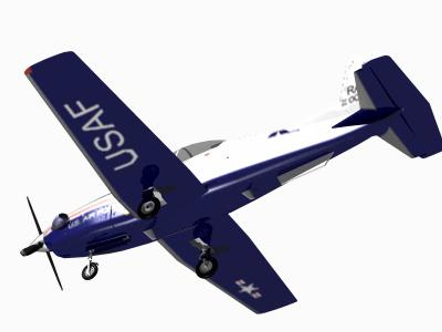raytheon texan ii 3d c4d