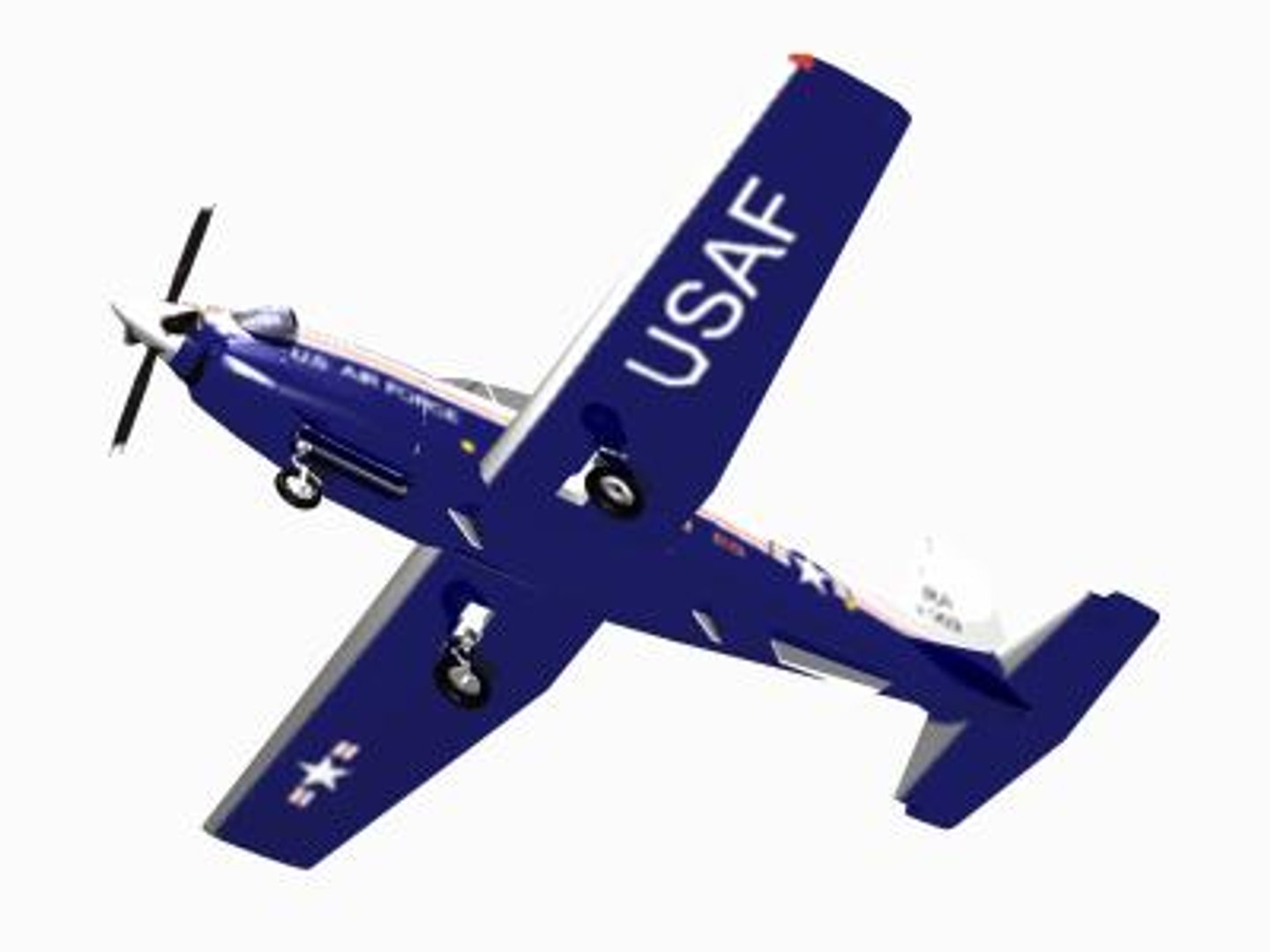 raytheon texan ii 3d c4d