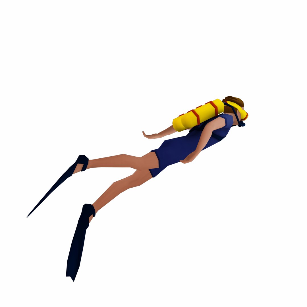 3D Diver Animation Model - TurboSquid 1453547