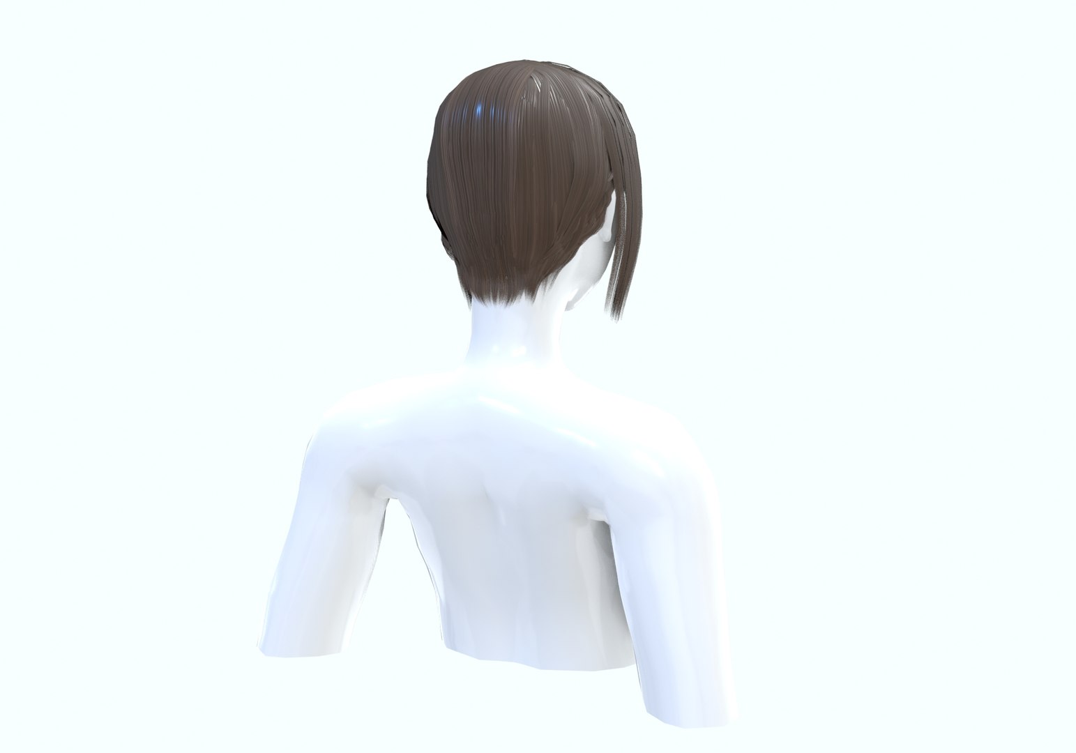 3D Short Bangs Hairstyle - TurboSquid 1960265