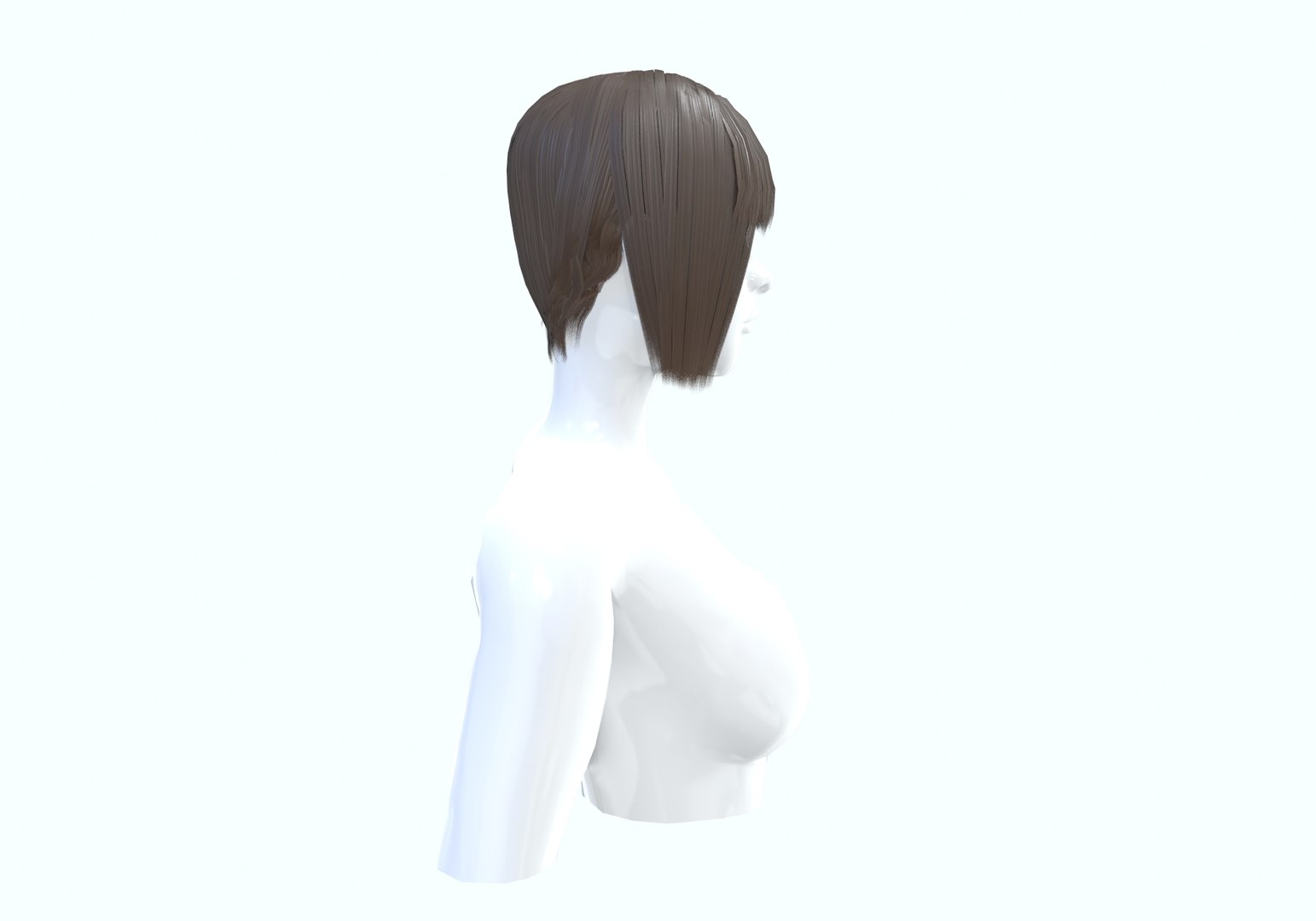 3D Short Bangs Hairstyle - TurboSquid 1960265