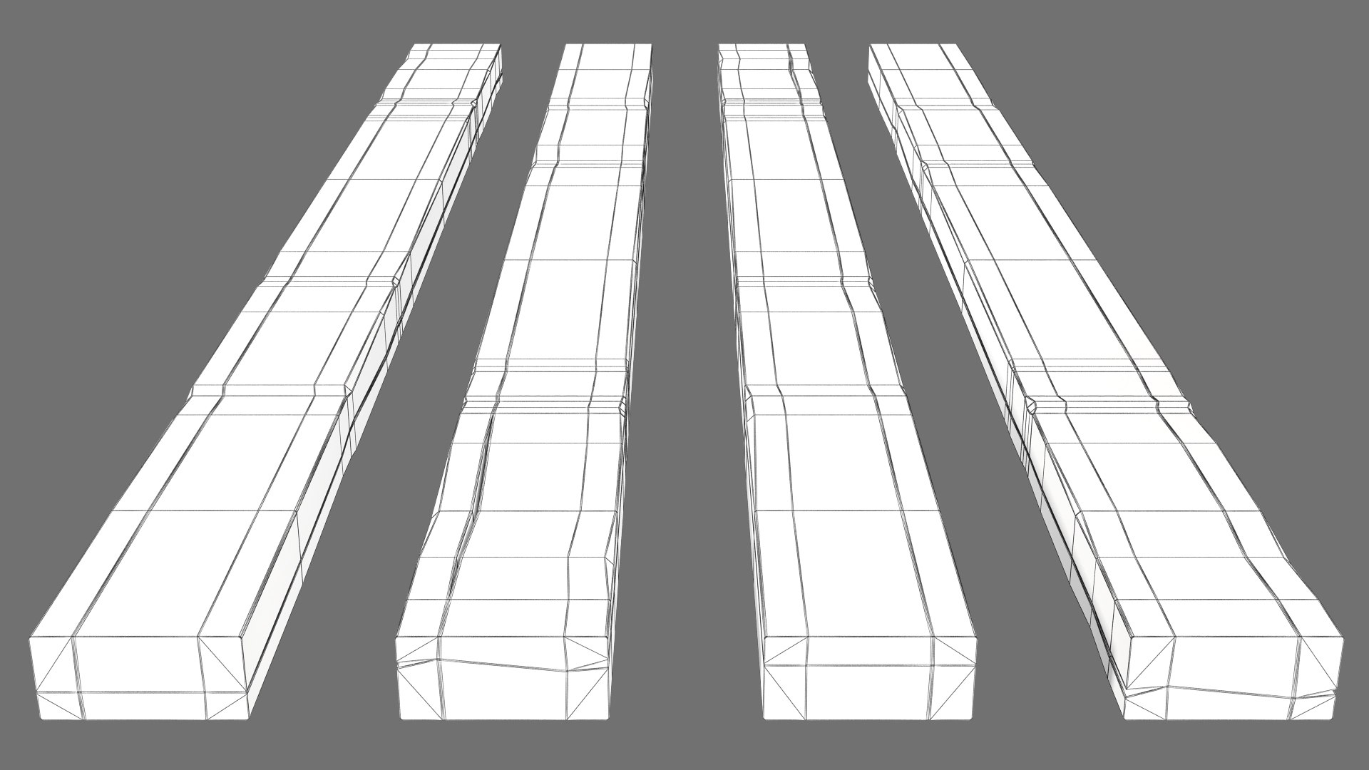 3D Wooden Beam Model - TurboSquid 1691976