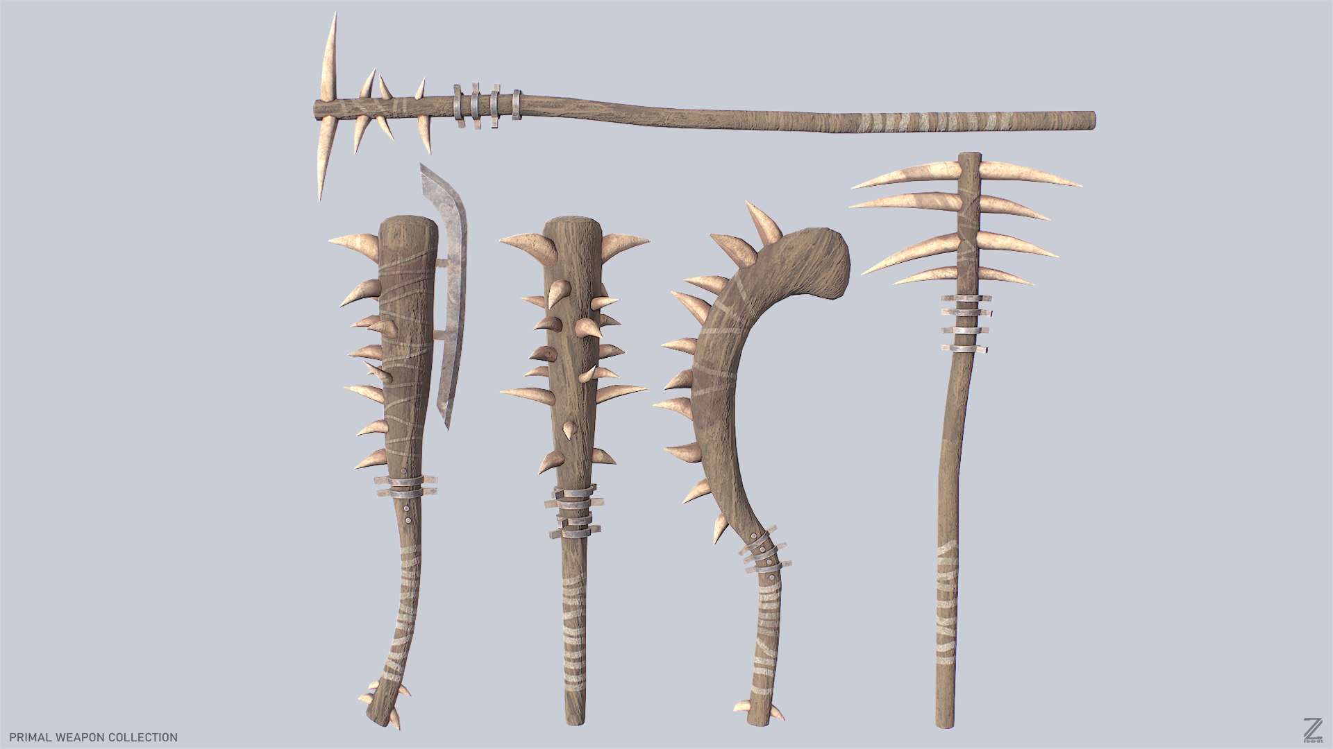 3D Primal Weapon Collection - TurboSquid 2216599