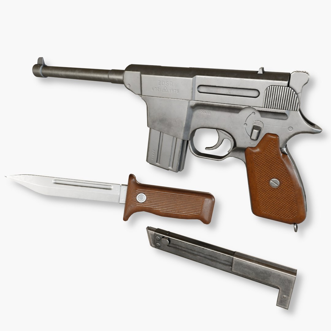 Type 80 Pistol 3D model - TurboSquid 2099171