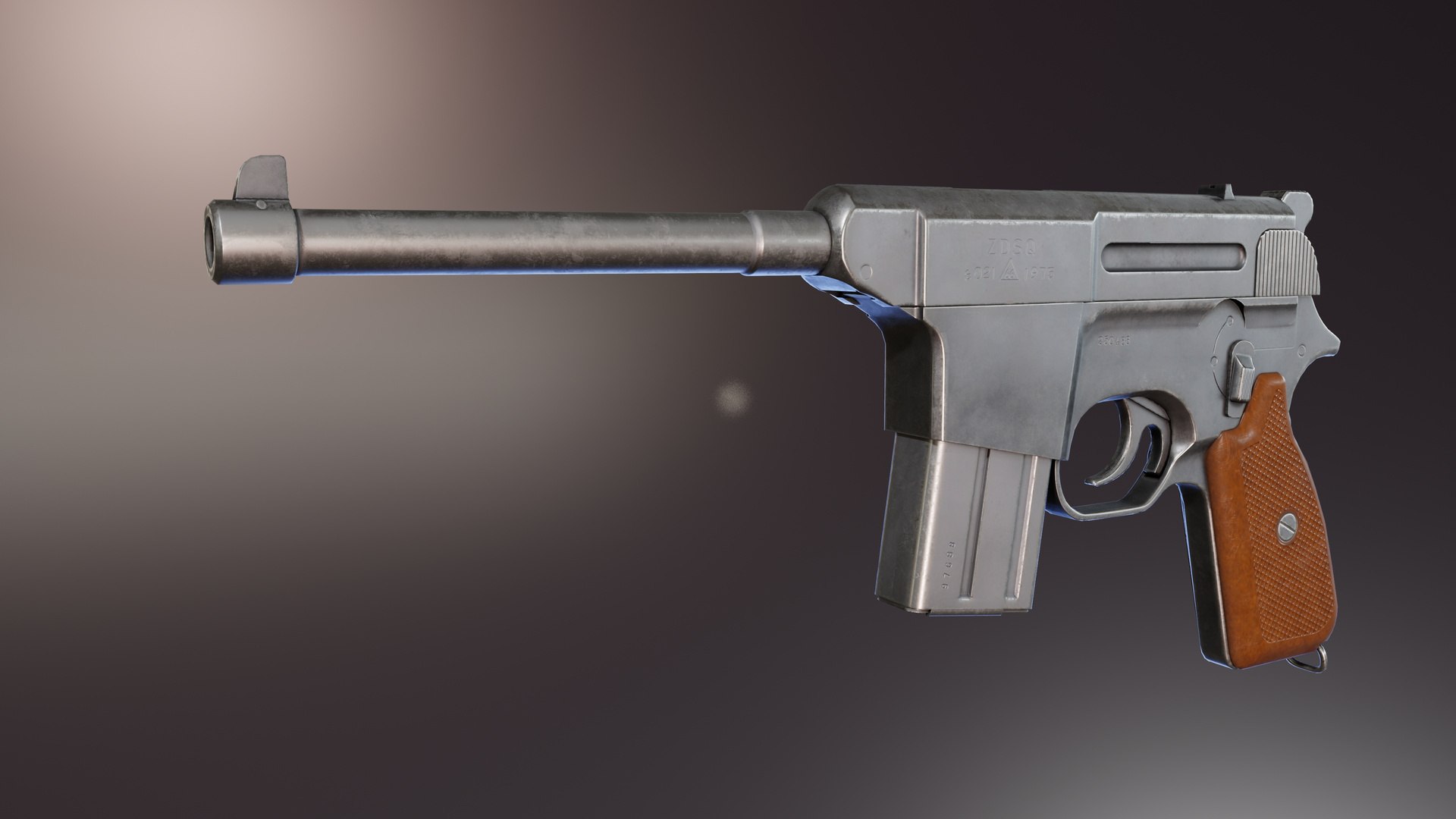Type 80 Pistol 3D Model - TurboSquid 2099171
