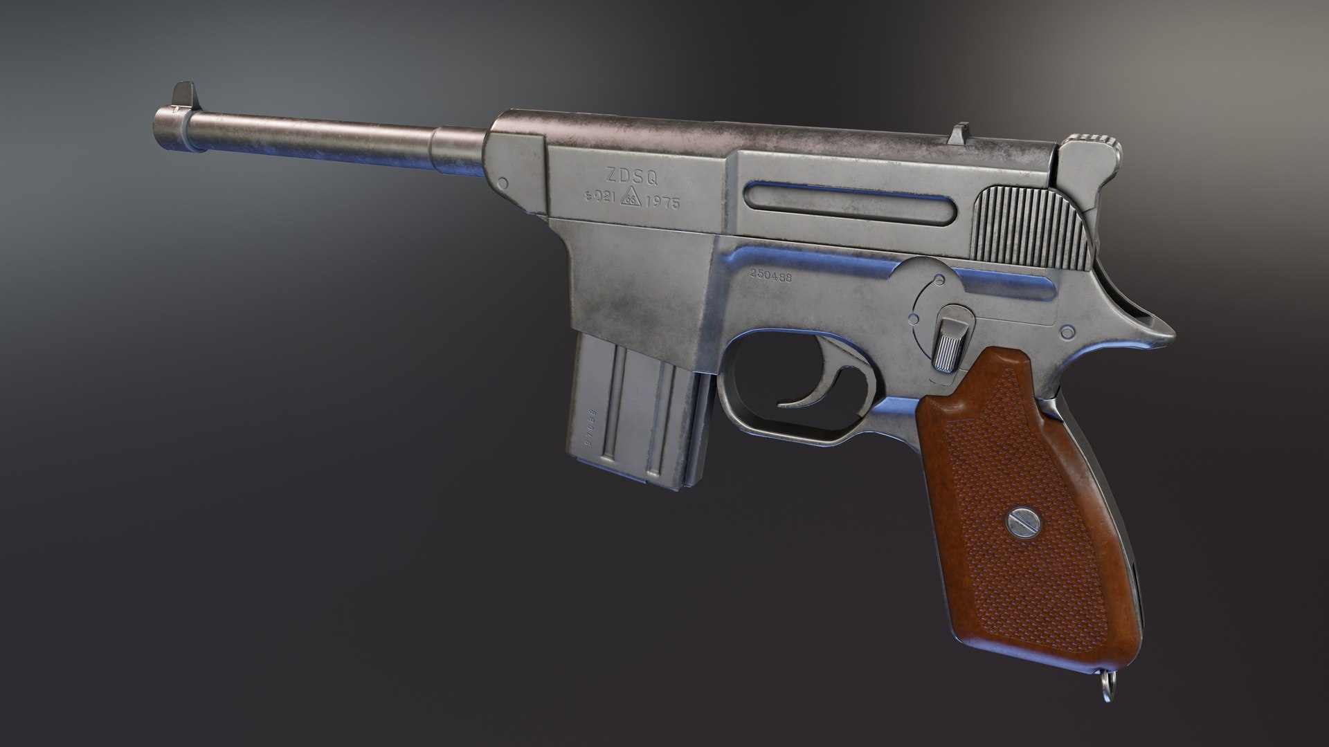 Type 80 Pistol 3D Model - TurboSquid 2099171