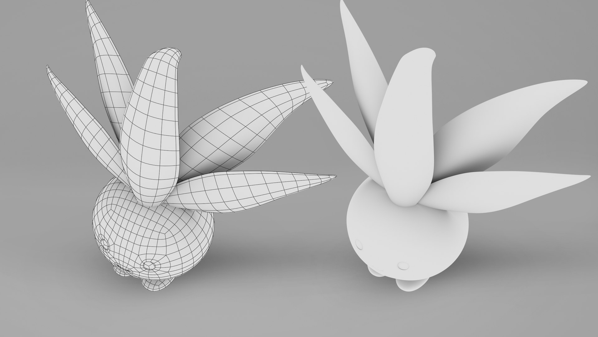 3D model Pokemon Oddish EVOLUTIONS Low-poly - TurboSquid 2100186