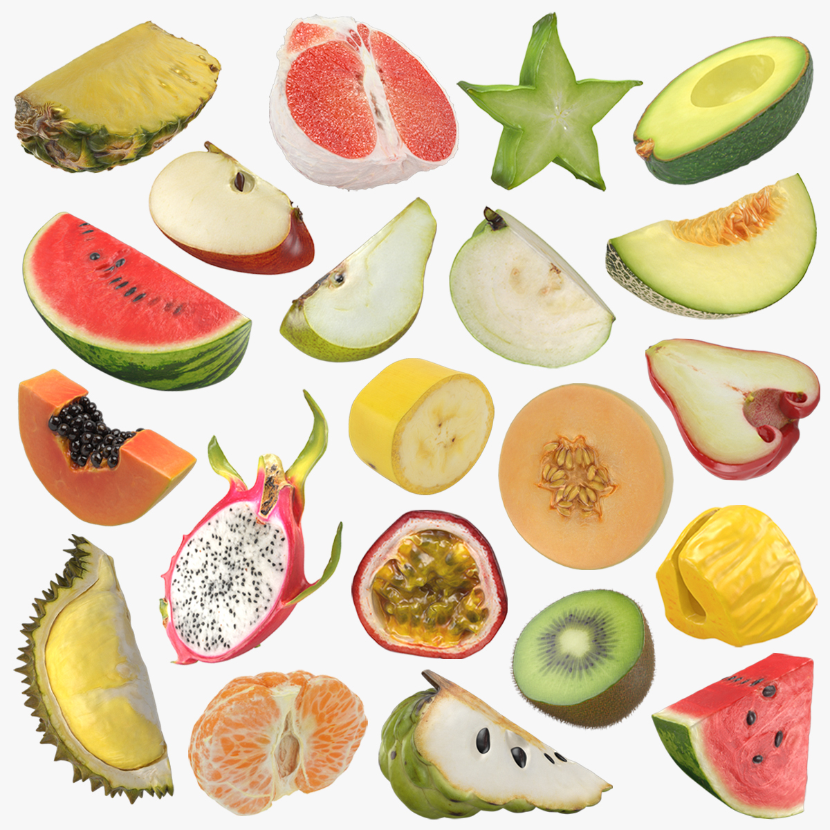 Fruit Slice Collection 5 3D - TurboSquid 1956540