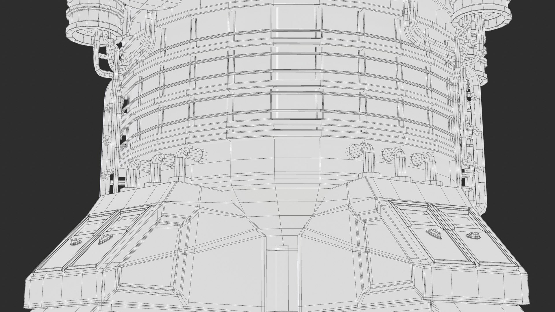 3D Sci-Fi Steampunk Reactor PBR Model - TurboSquid 2009631