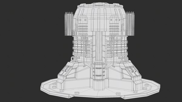 modelo 3d Sci-Fi Steampunk Reactor PBR - TurboSquid 2009631