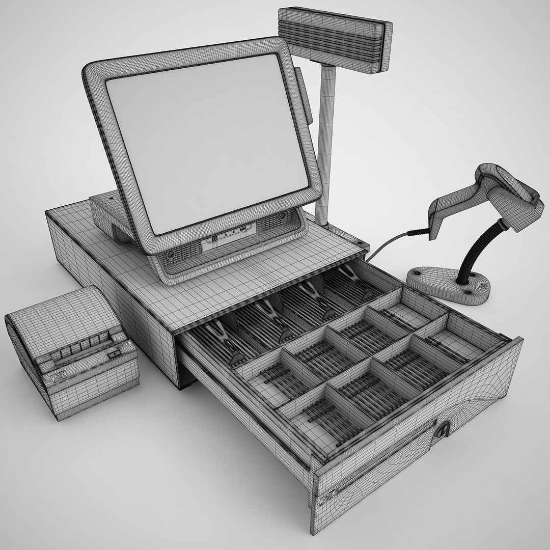 3d cash register