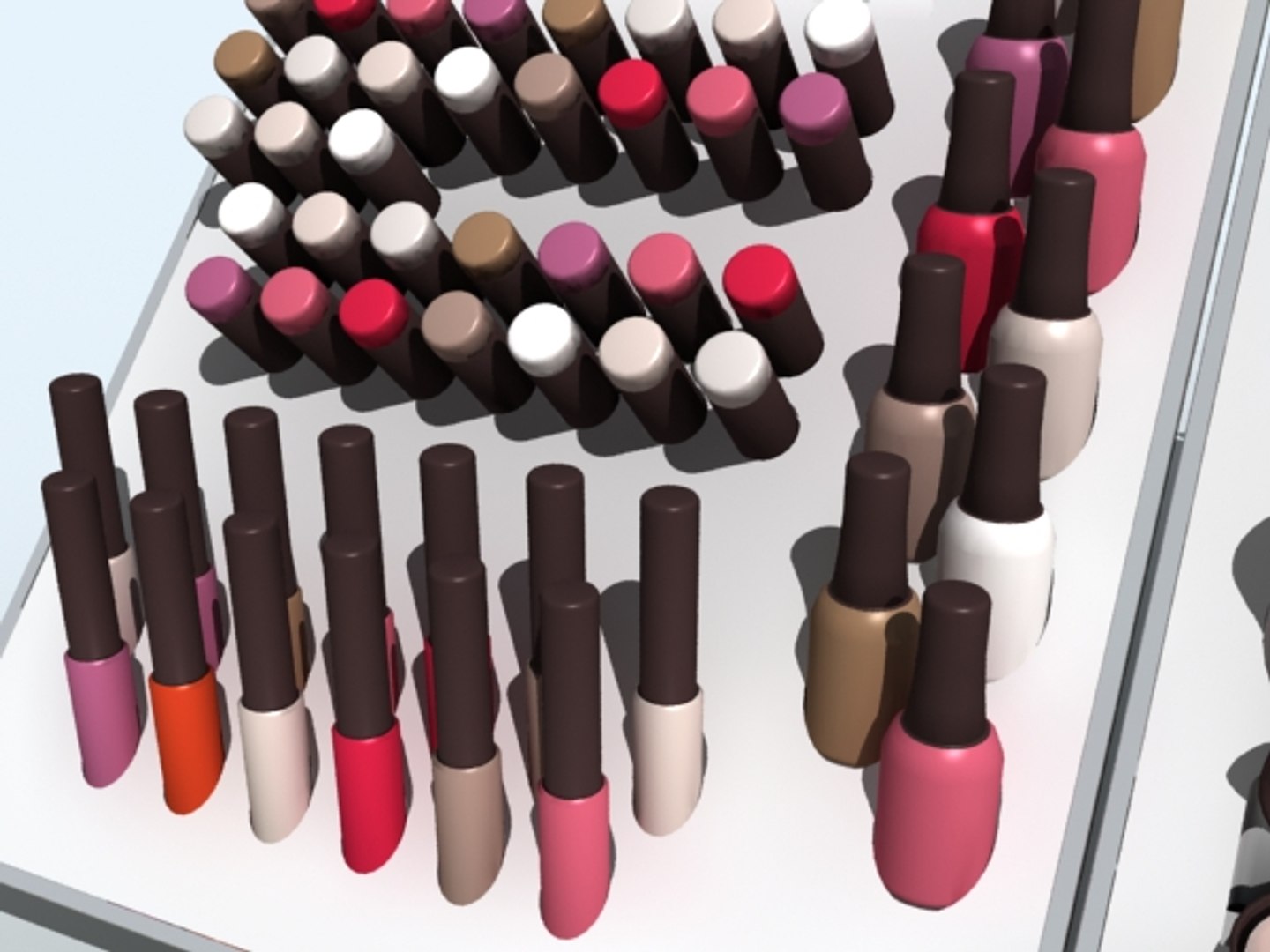 Make-up Testers 3d Model