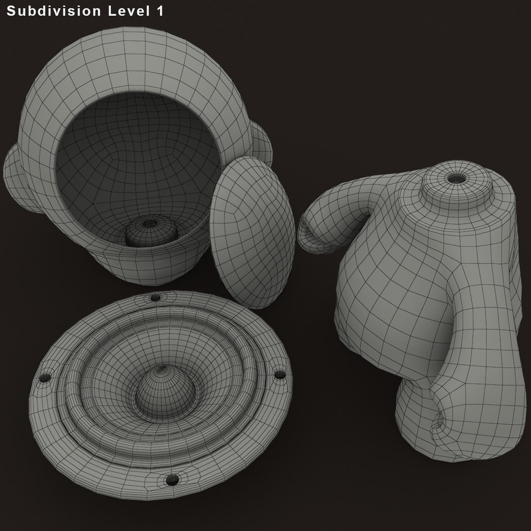 3d Model Realistic Munny Doll Speakers