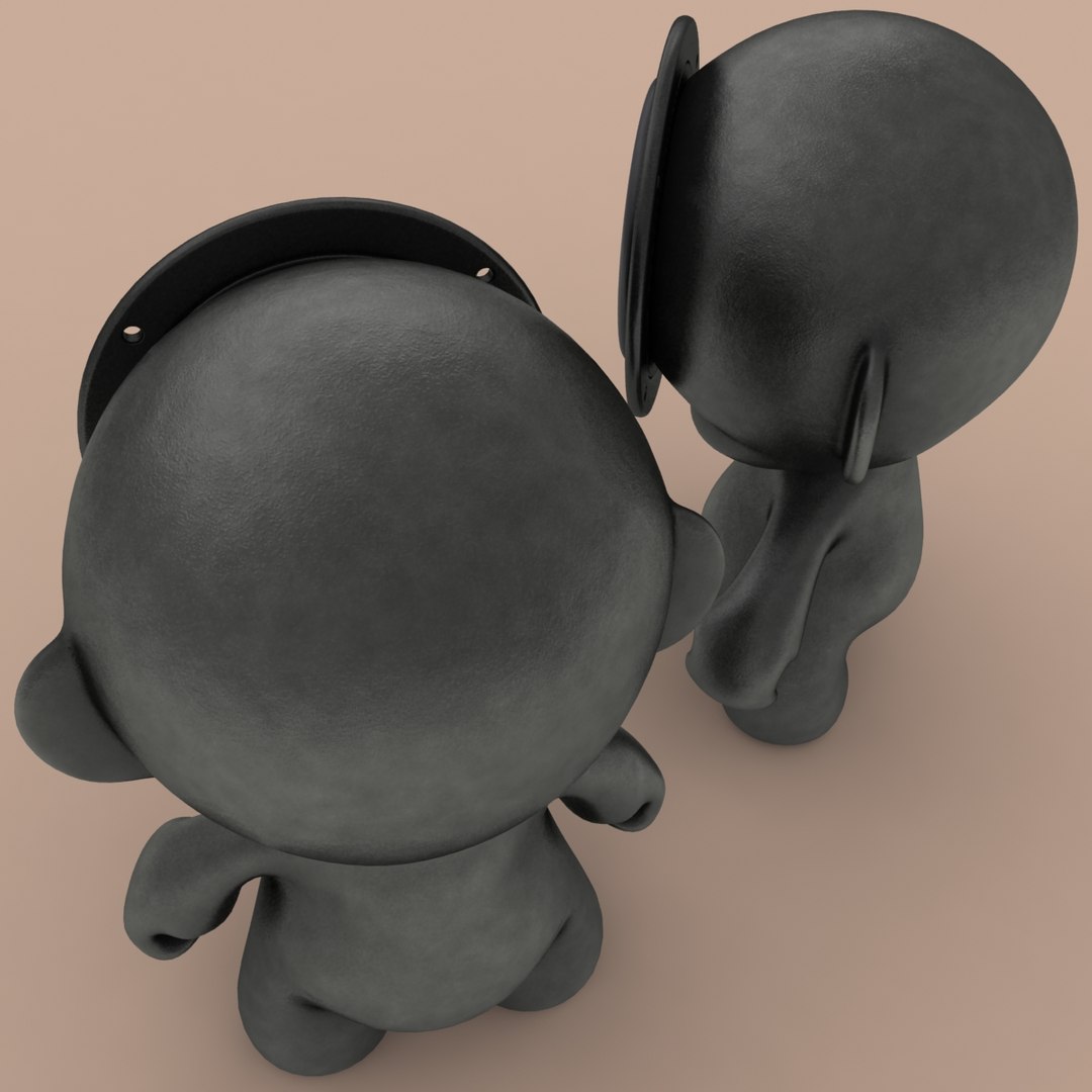 3d Model Realistic Munny Doll Speakers