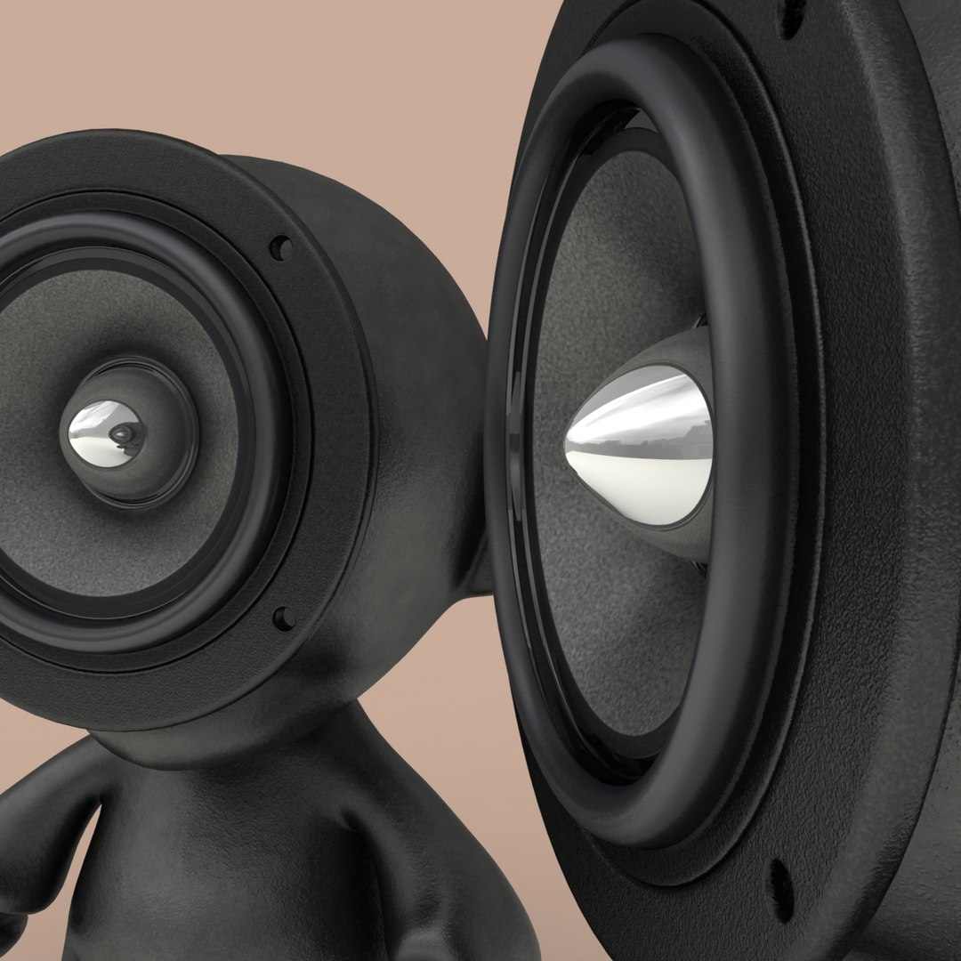 3d Model Realistic Munny Doll Speakers