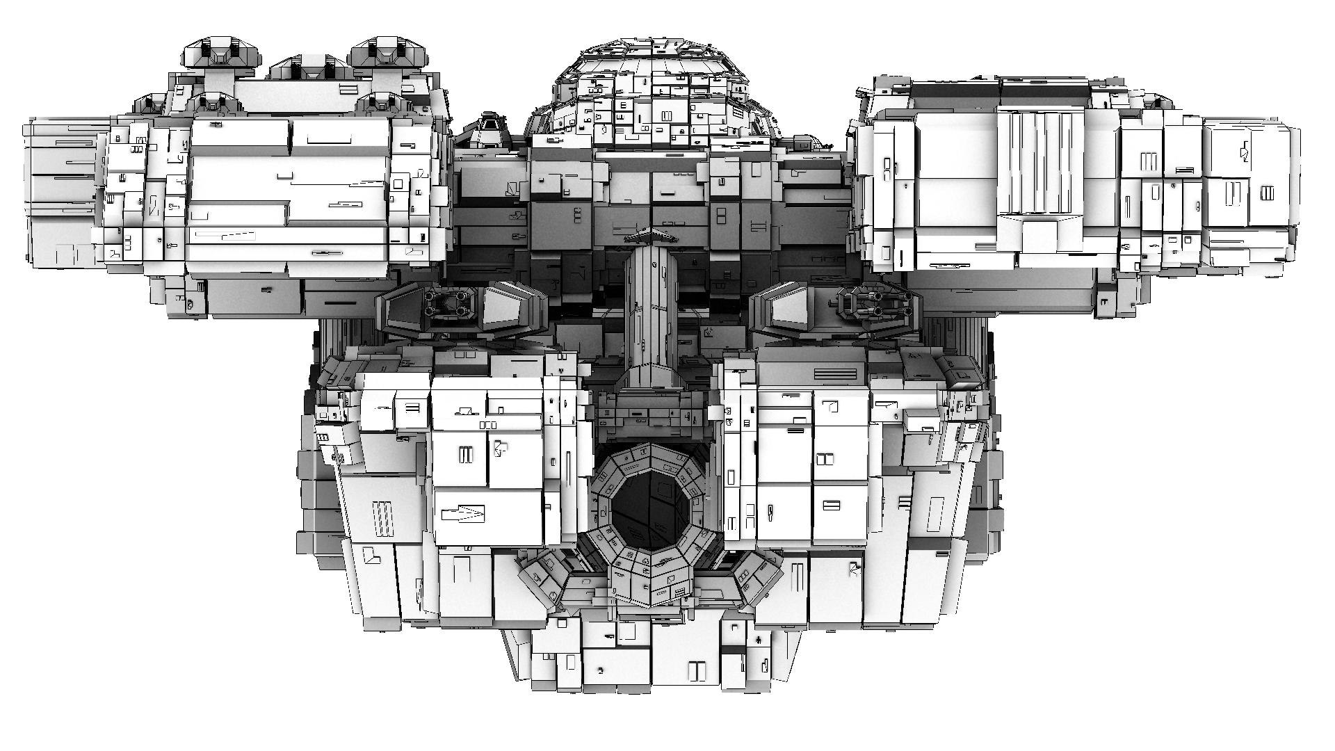 3d Sci-fi Spaceship