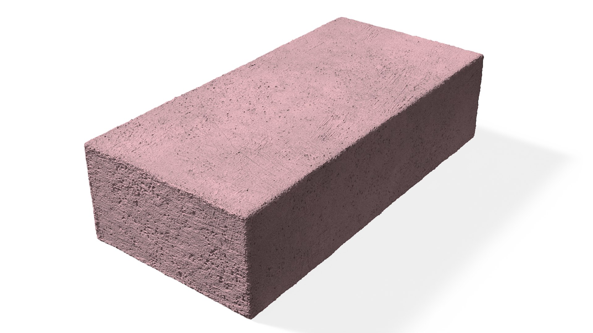 3D Solid Sand Lime Block Red - TurboSquid 2146550