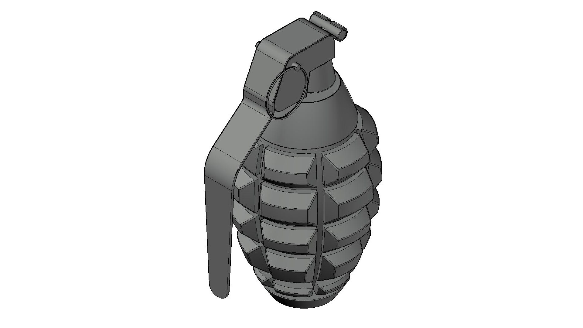 Grenade Design In AutoCAD 3D - TurboSquid 2357751