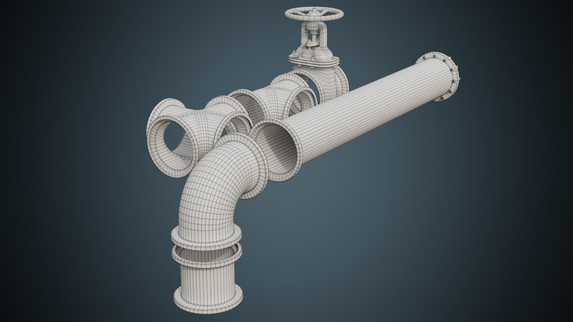 3D Industrial Pipes 6 Basic - TurboSquid 1997283