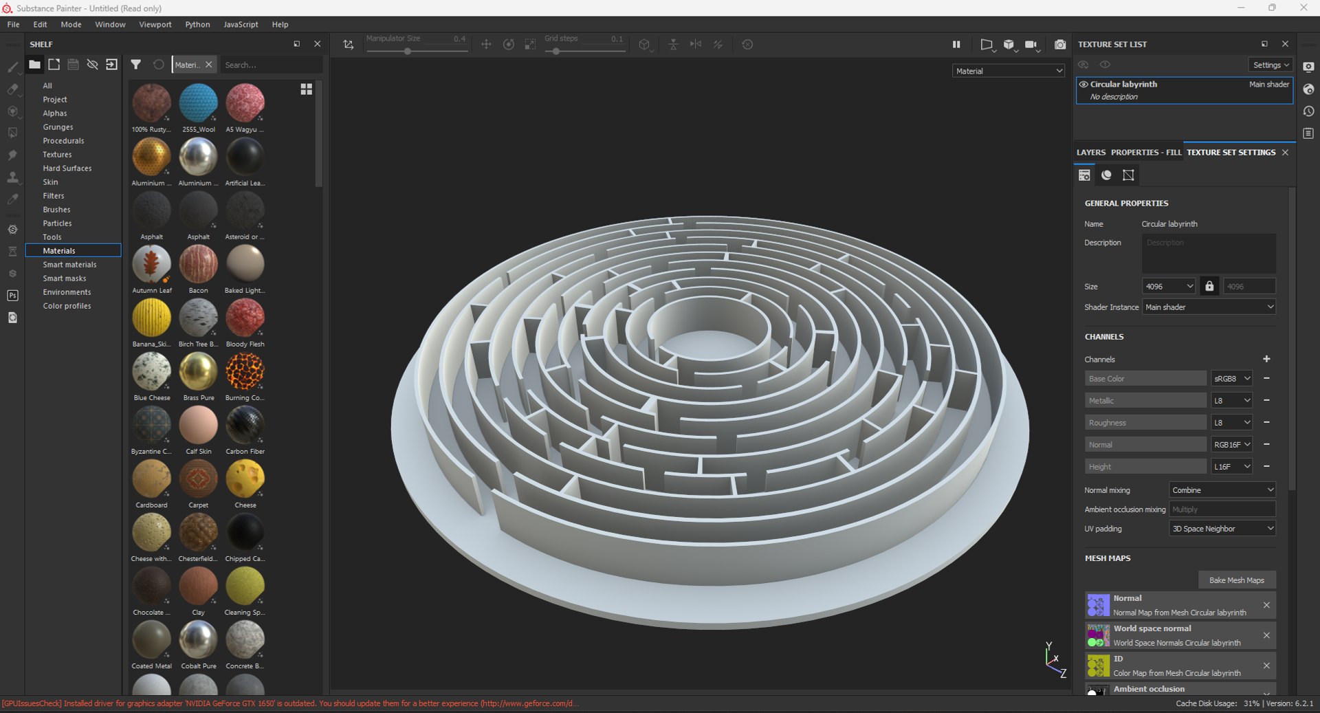 Circular Labyrinth 3D Model - TurboSquid 2165021