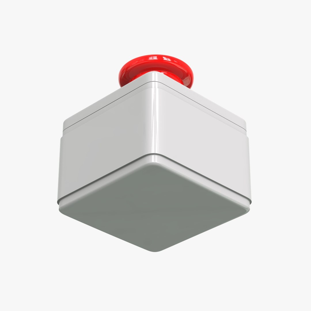 Button Alert Red 3ds