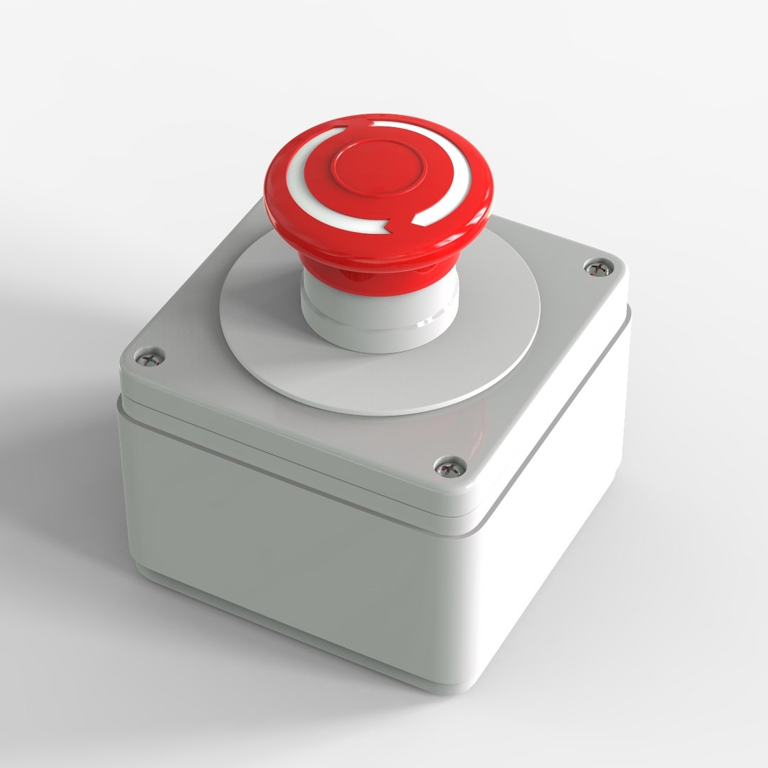 Button Alert Red 3ds