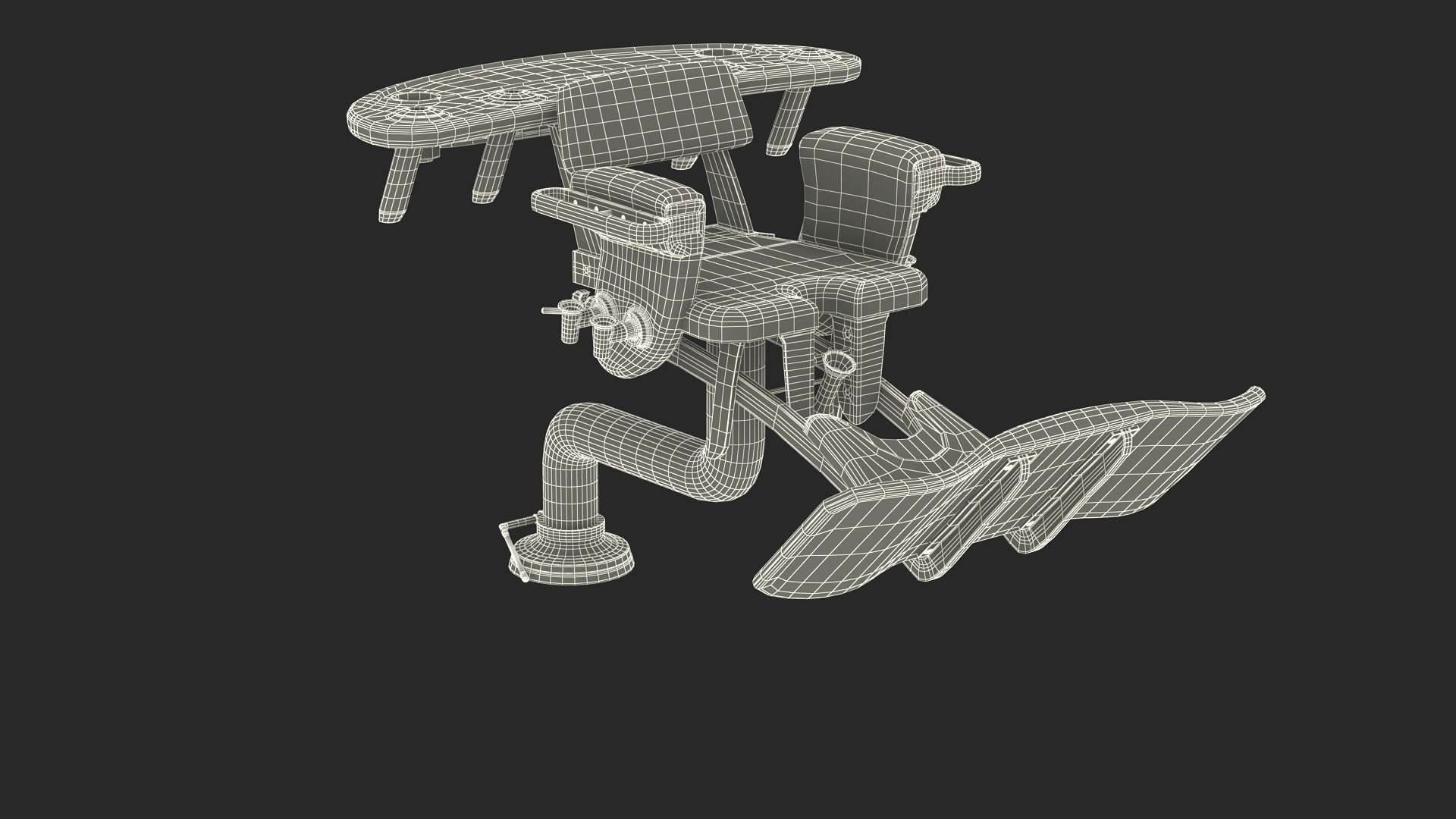 Fishing Fighting Chair 3D - TurboSquid 2310359