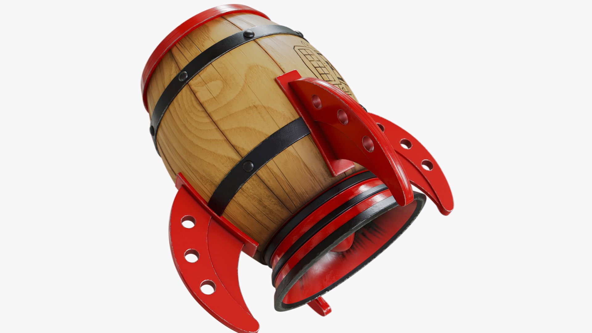 3D DK Rocket Barrel Donkey Kong Movie Model - TurboSquid 2350054