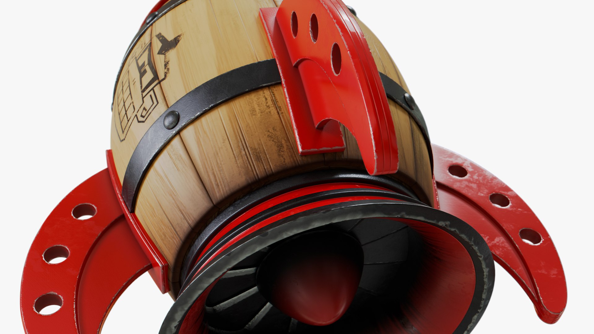 3D DK Rocket Barrel Donkey Kong Movie Model - TurboSquid 2350054