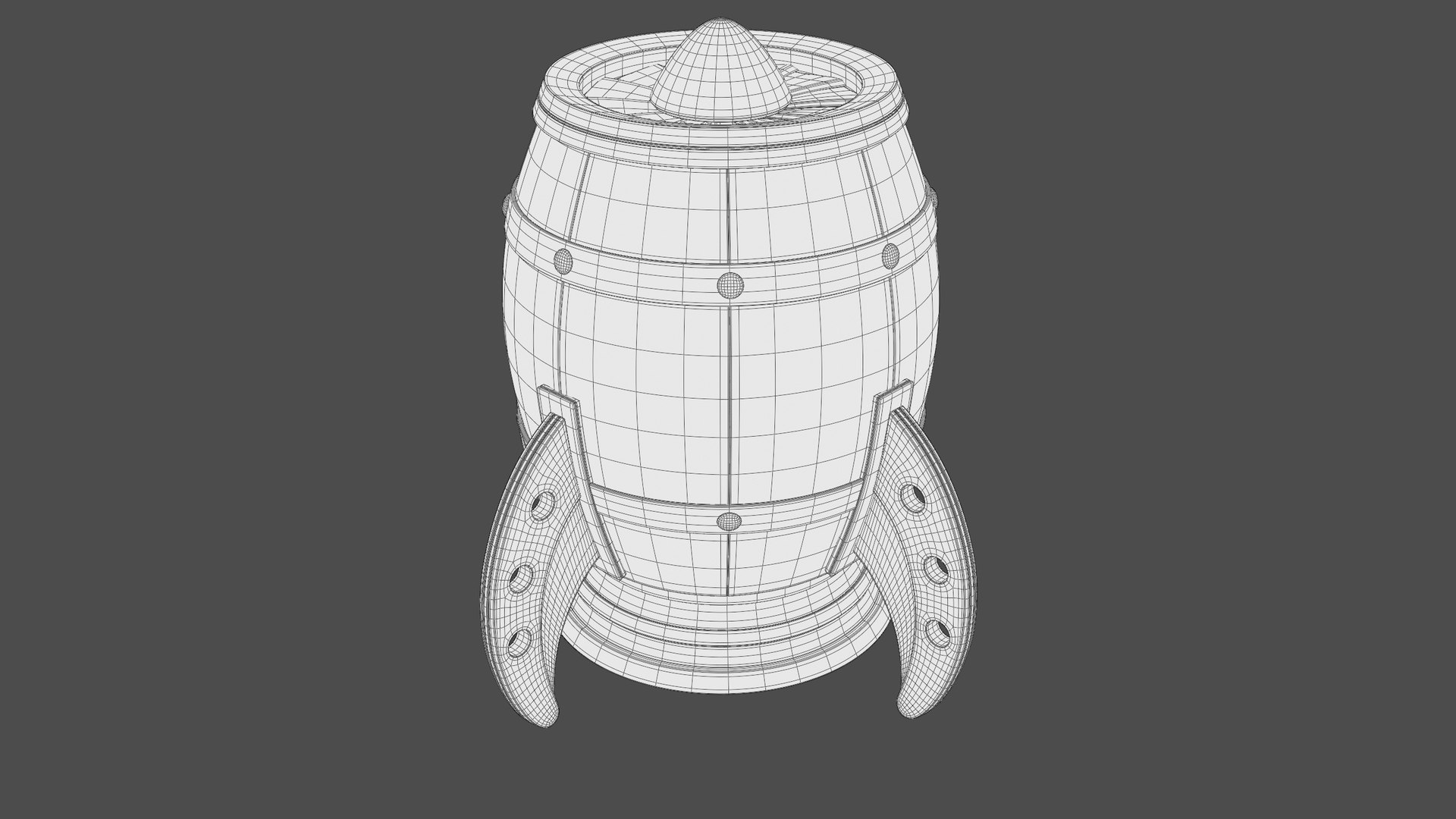 3D DK Rocket Barrel Donkey Kong Movie Model - TurboSquid 2350054
