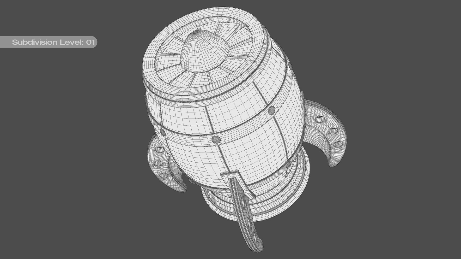 3D DK Rocket Barrel Donkey Kong Movie Model - TurboSquid 2350054