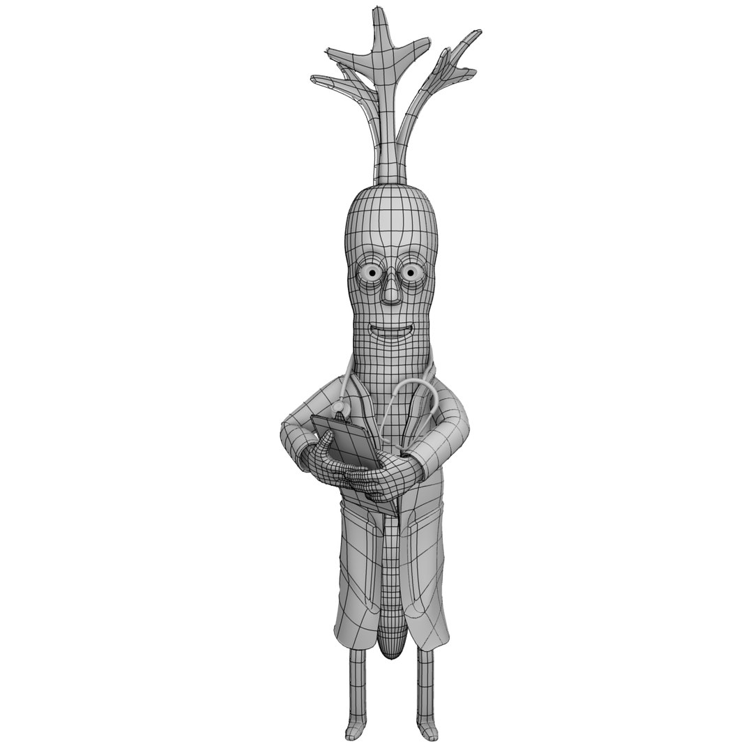 3d Doctor Carrot Character