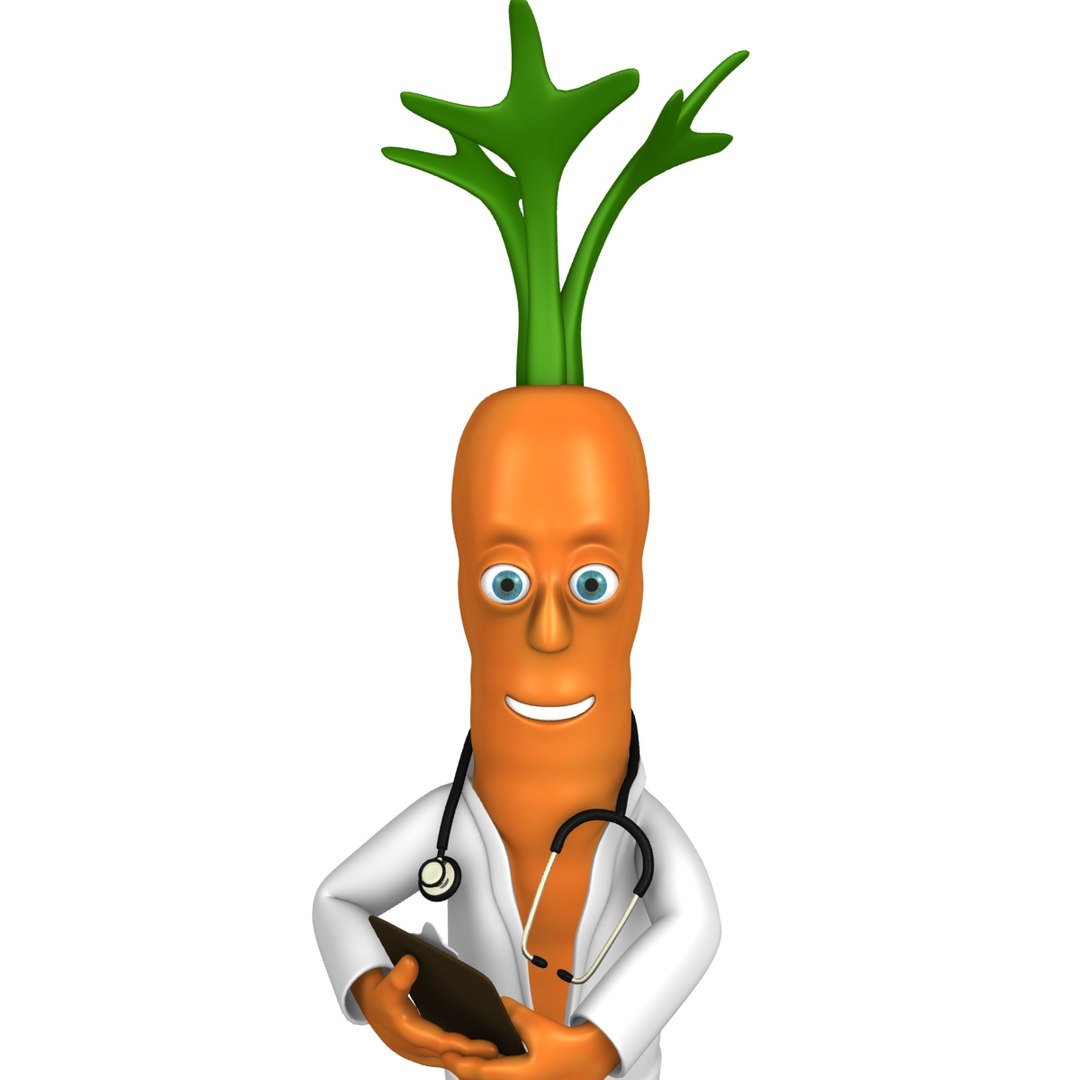 3d Doctor Carrot Character