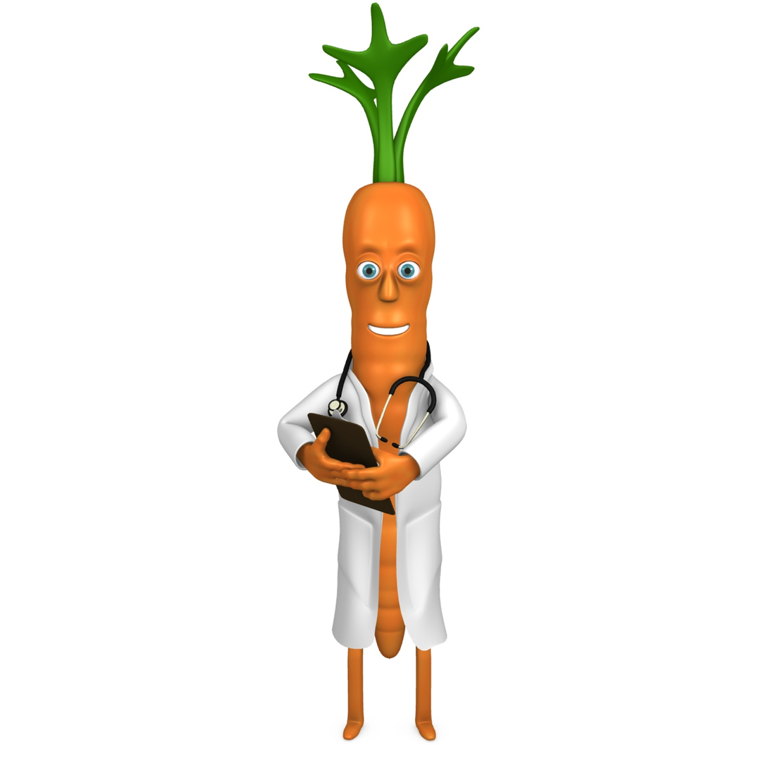 3d Doctor Carrot Character