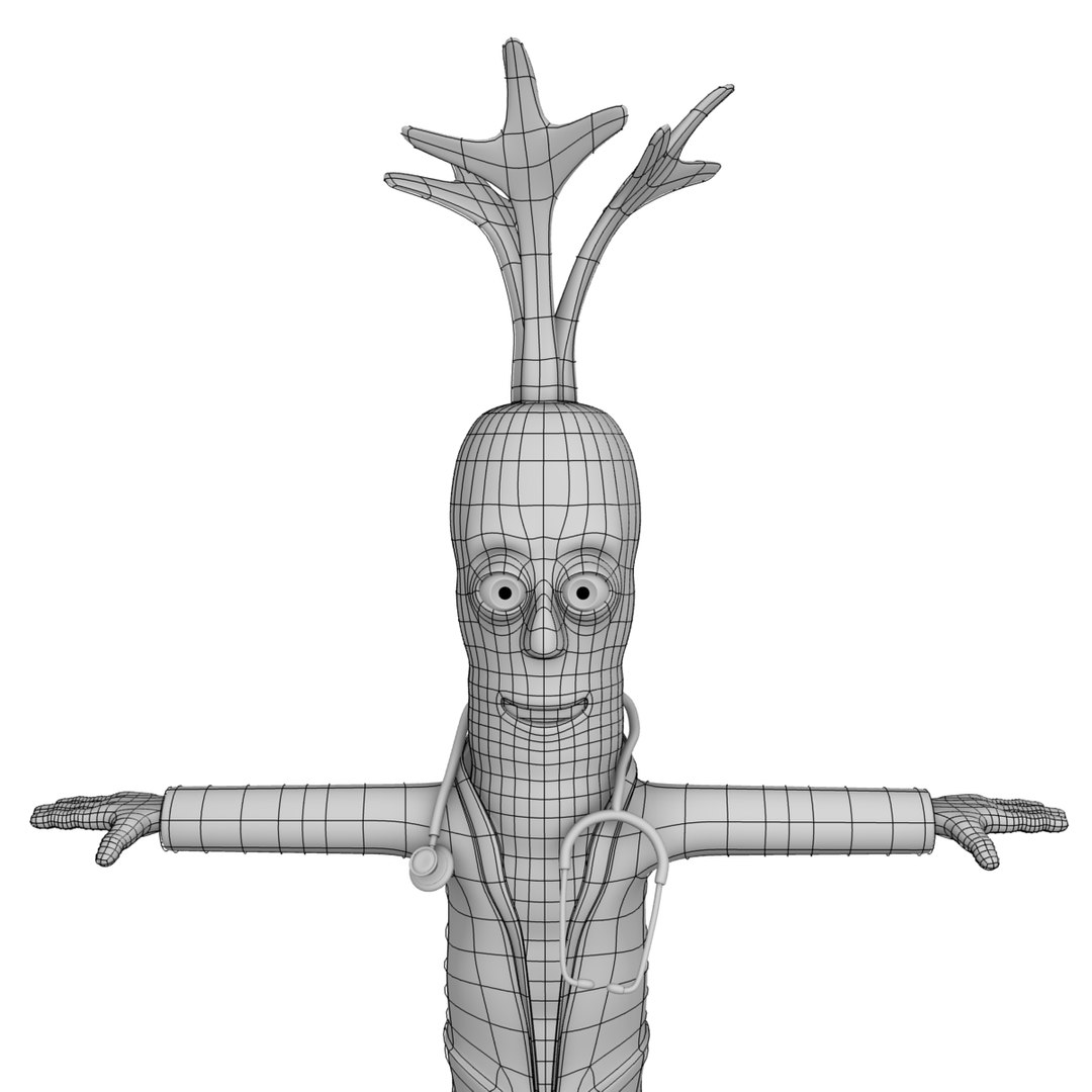 3d Doctor Carrot Character