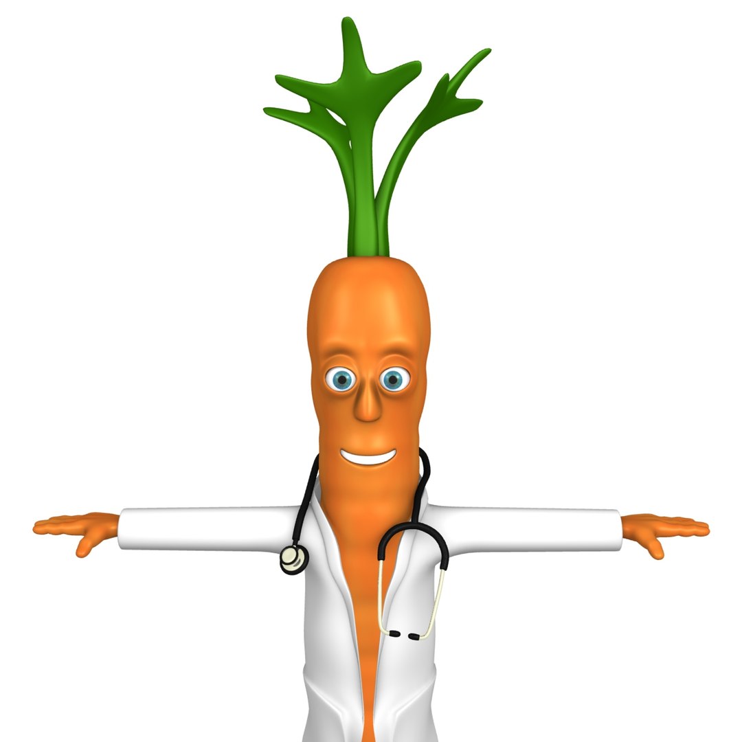 3d Doctor Carrot Character