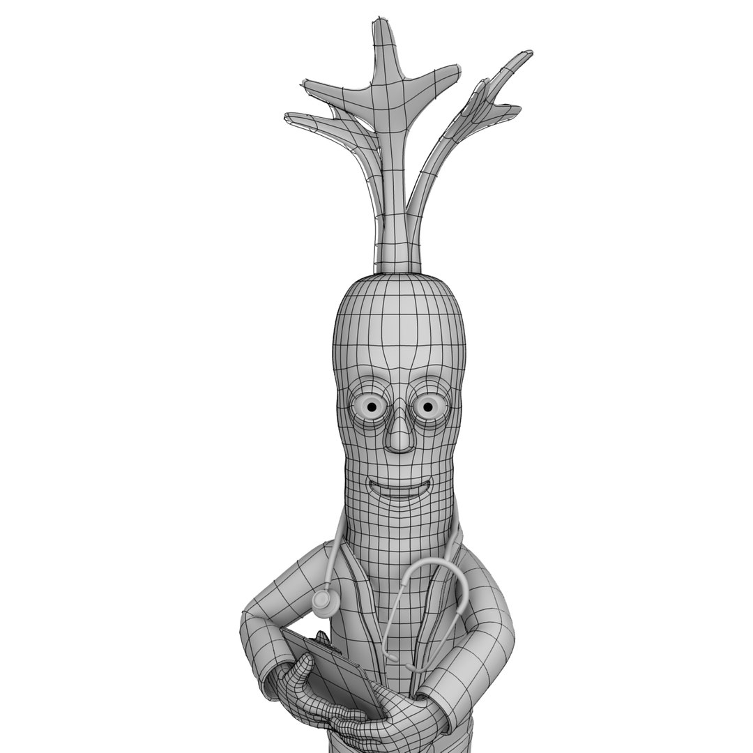 3d Doctor Carrot Character