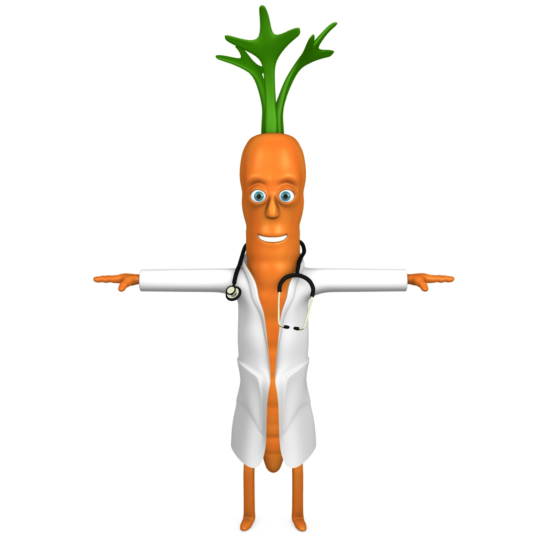 3d Doctor Carrot Character