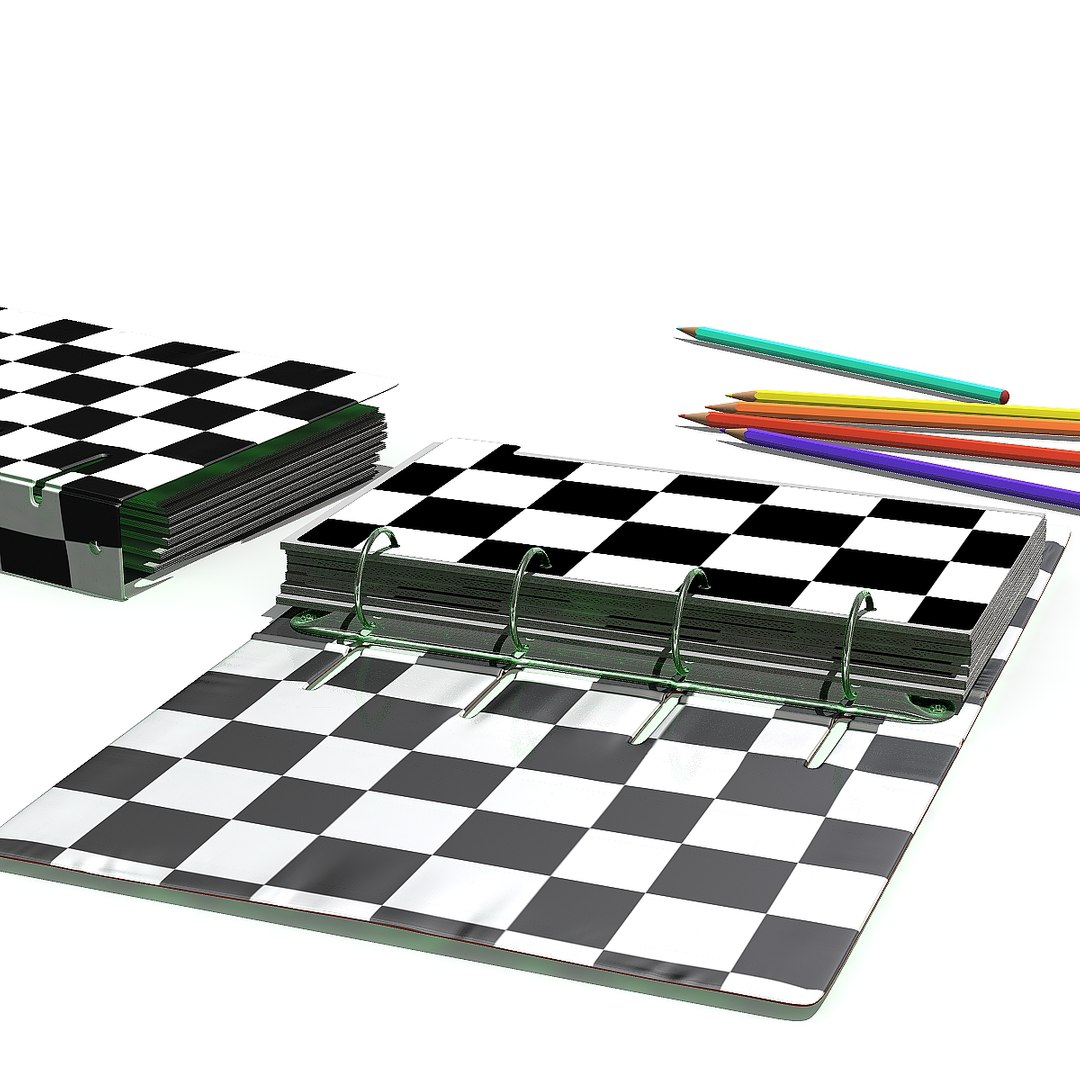 Binder opened closed 3D model - TurboSquid 1532101