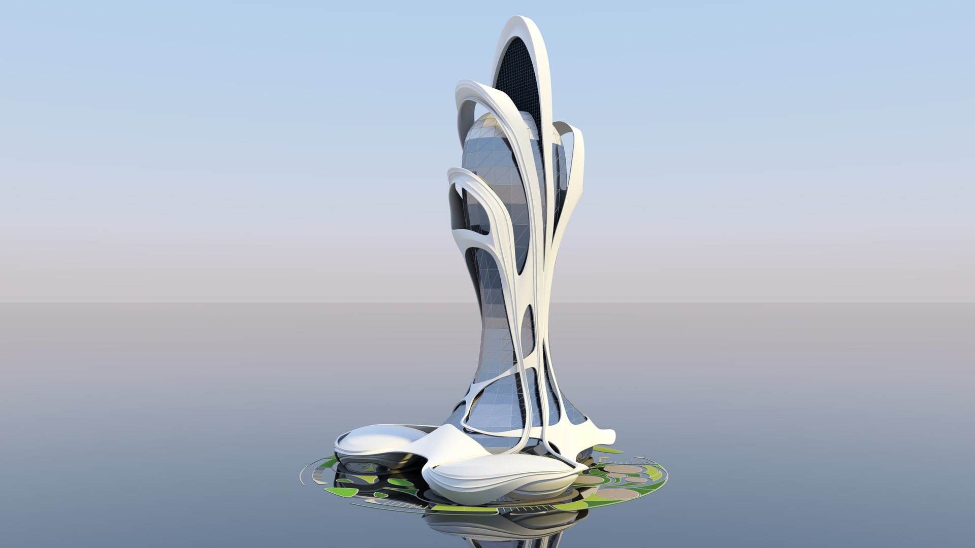 3D Model 3D Organic Tower - TurboSquid 2445618