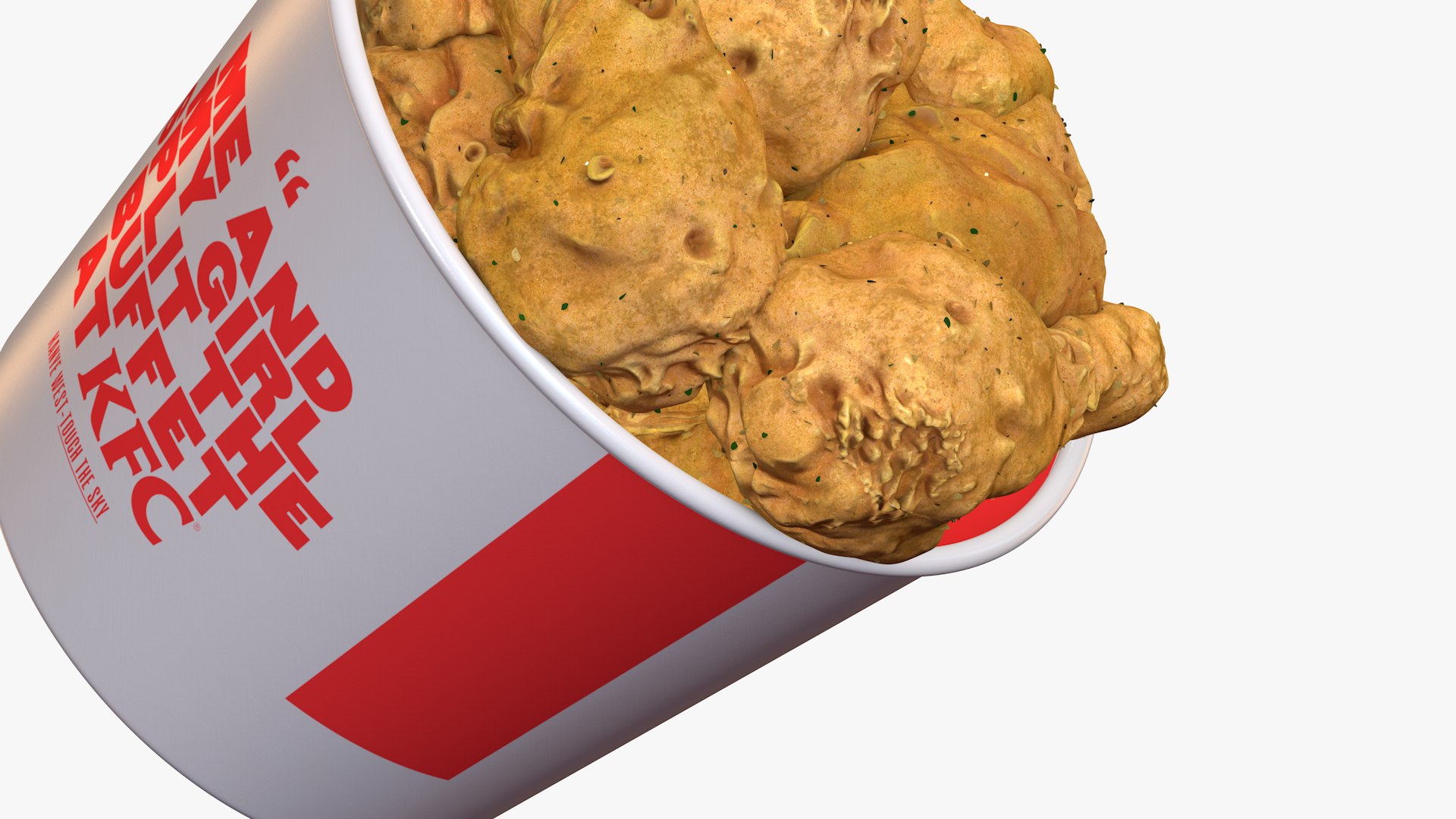 KFC Fried Chicken Bucket 8K 3D Model - TurboSquid 1747161