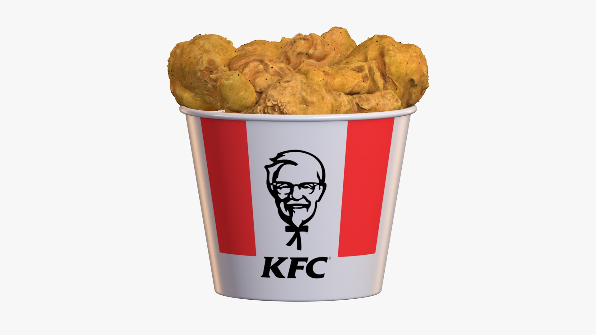 KFC Fried Chicken Bucket 8K 3D Model - TurboSquid 1747161