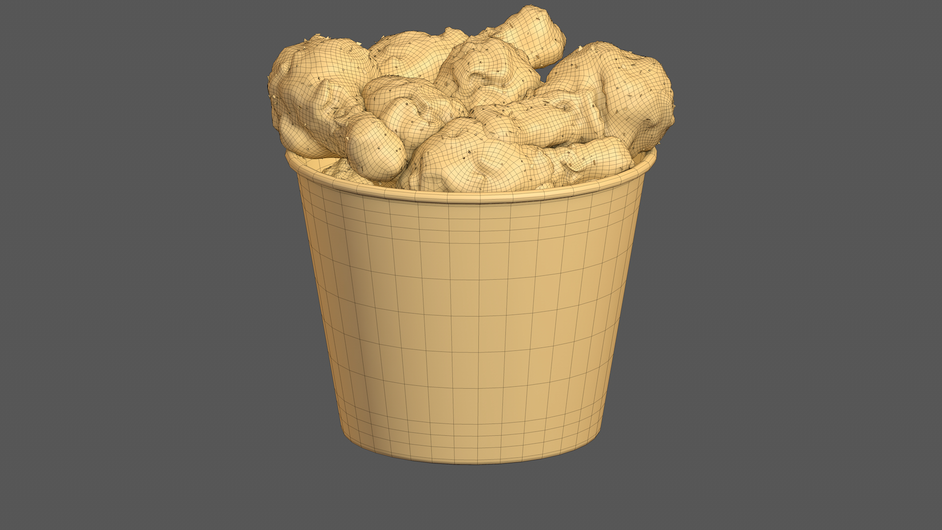 KFC Fried Chicken Bucket 8K 3D Model - TurboSquid 1747161